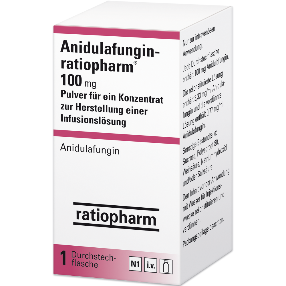 Anidulafungin-ratiopharm® 100 mg Pulver für ein Konzentrat zur ...
