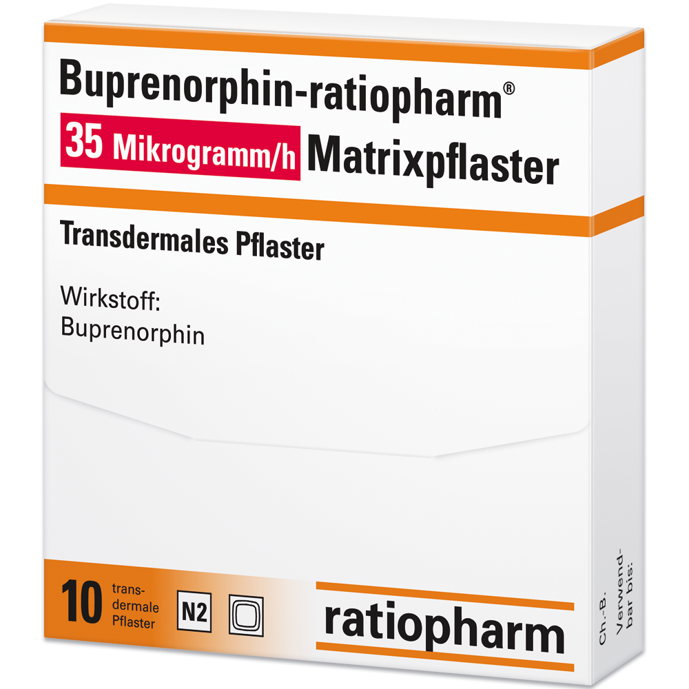 Buprenorphin-ratiopharm® 35 Mikrogramm/h Transdermales Pflaster ...