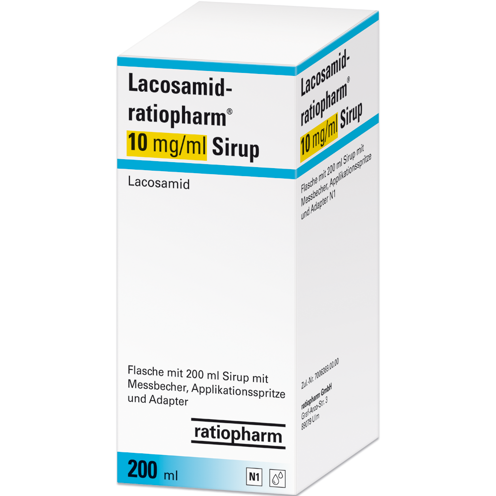 Lacosamid ratiopharm 10 Mg ml Sirup Ratiopharm GmbH