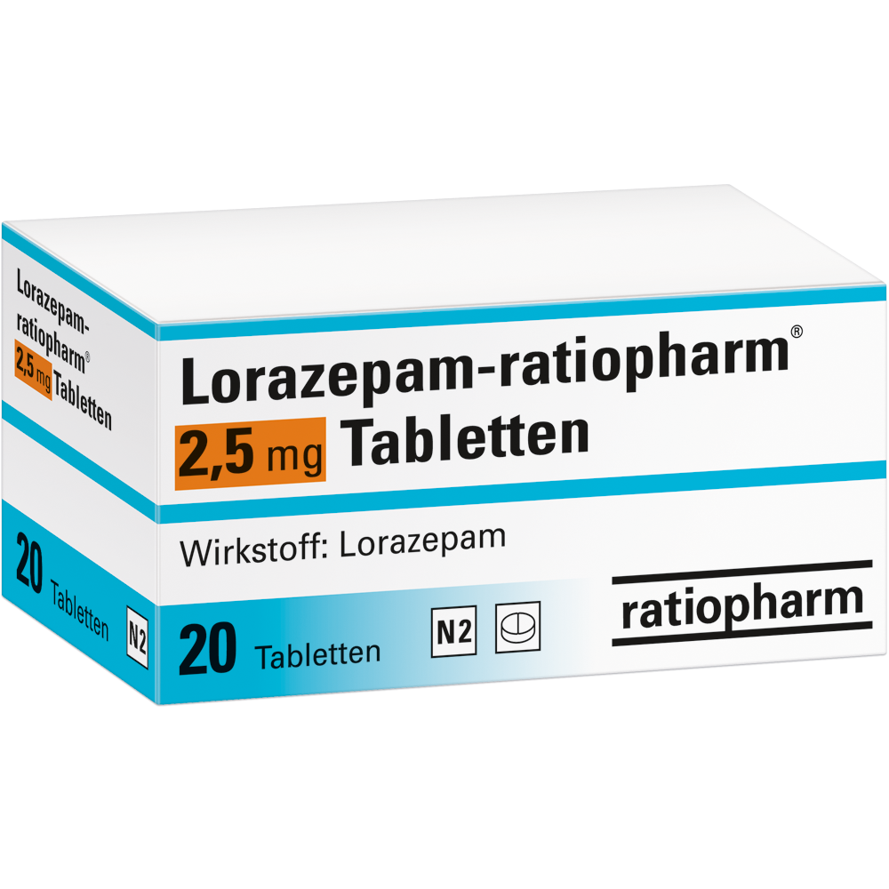 Lorazepam ratiopharm 2 5 Mg Tabletten Ratiopharm GmbH