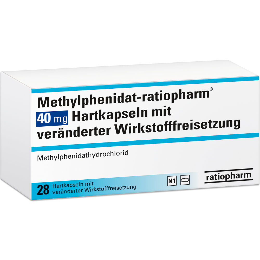 Methylphenidat-ratiopharm® 40 mg Hartkapseln mit veränderter ...