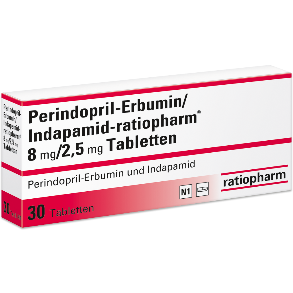 Perindopril-Erbumin/Indapamid-ratiopharm® 8 mg/2,5 mg Tabletten - ratiopharm GmbH